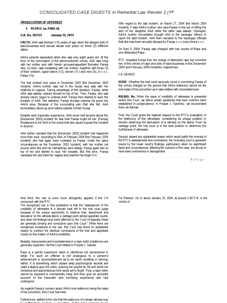 Remedial Law Case Digests: Key Rulings | PDF | Prosecutor | Mandamus