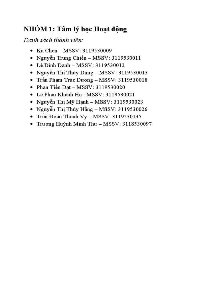 TLH Nhân Cách - TLH Ho T Đ NG | PDF