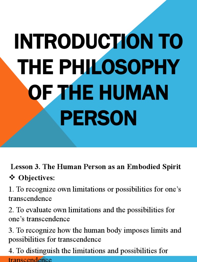 Introduction To The Philosophy of The Human Person | PDF | Ātman ...