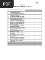 Rathus Assertive Scale | PDF | Social Psychology | Behavioural Sciences