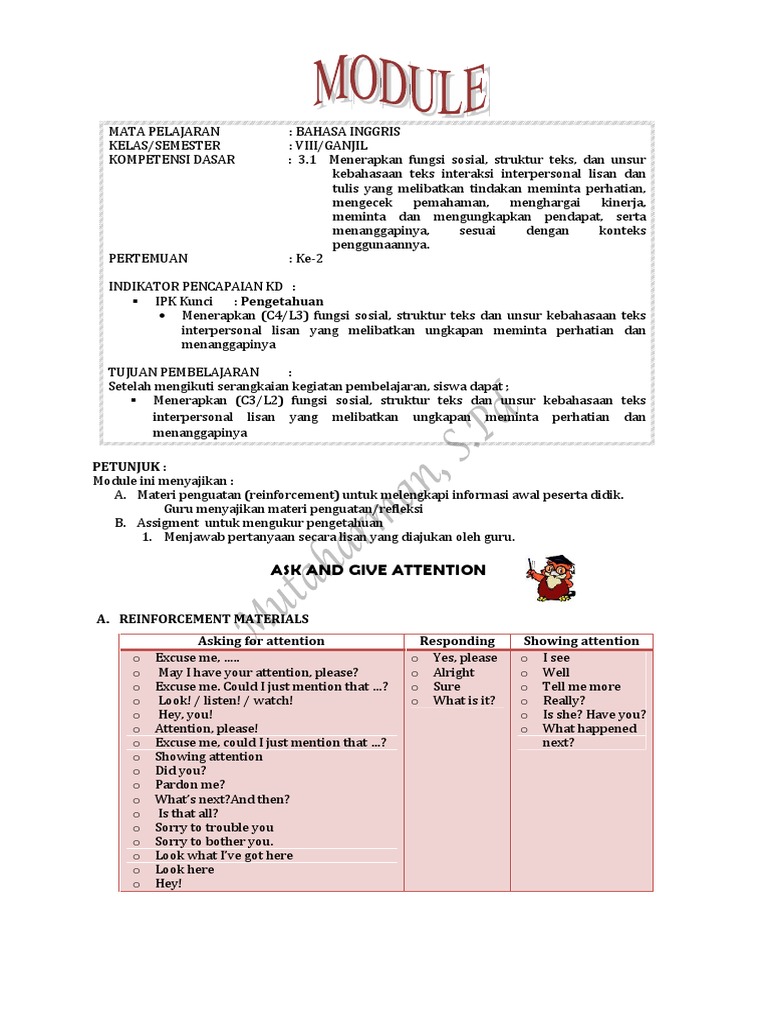 Modul KD 3. 1 Kls 8 K13. TM 2 | PDF