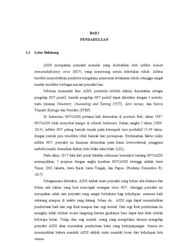 Epidemiologi HIV/AIDS di Indonesia | PDF
