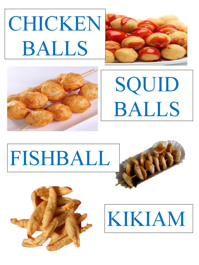 Chicken Balls Squid Balls Fishball Kikiam | PDF