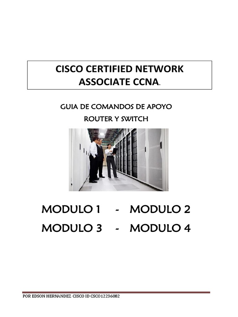 Guia de Comandos de Apoyo Ccna 1 | PDF | Enrutador (Computación) | Contraseña