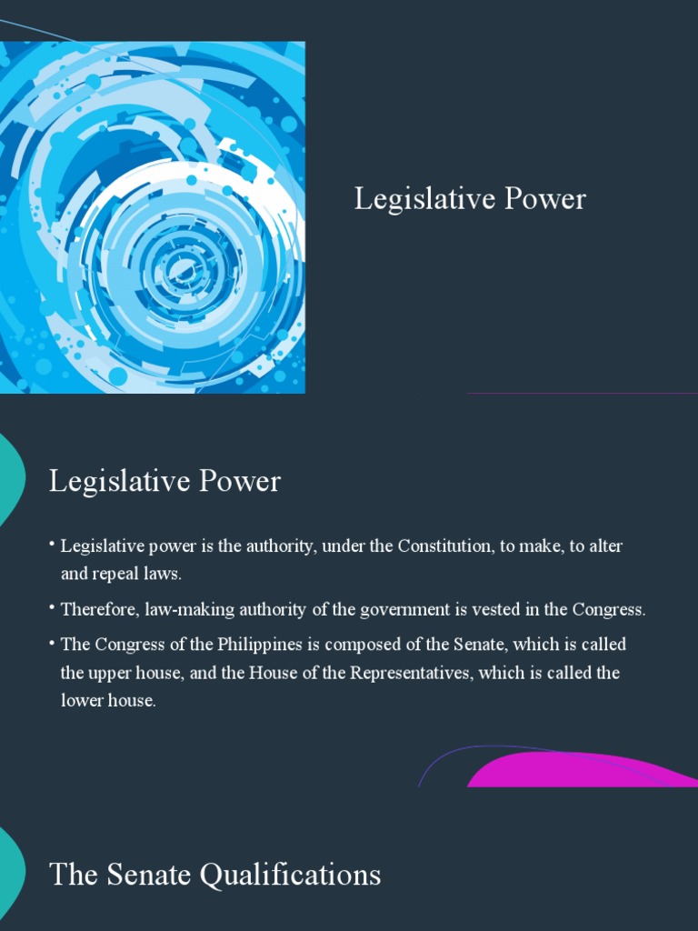 Legislative Power | PDF | Bill (Law) | United States Congress