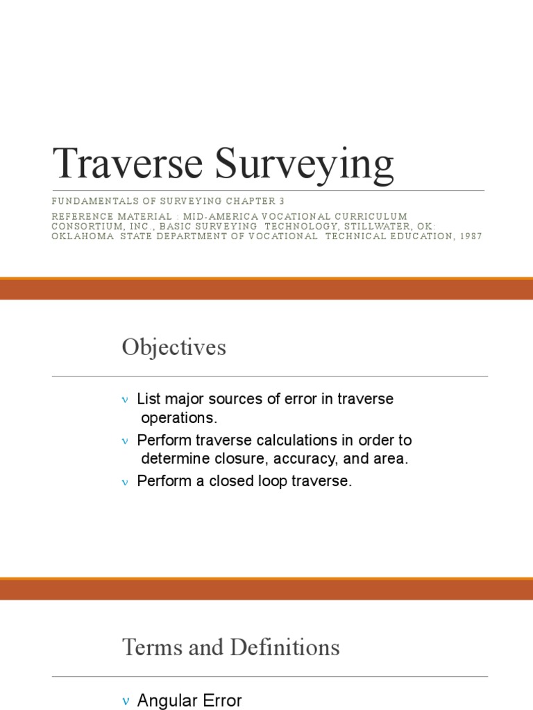 09-Traverse Surveying | PDF | Surveying | Angle