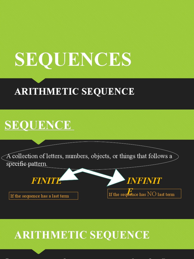 SEQUENCES | PDF | Arithmetic | Sequence