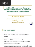 EU REACH SVHC - Declaration Template - English | PDF | Finance & Money ...