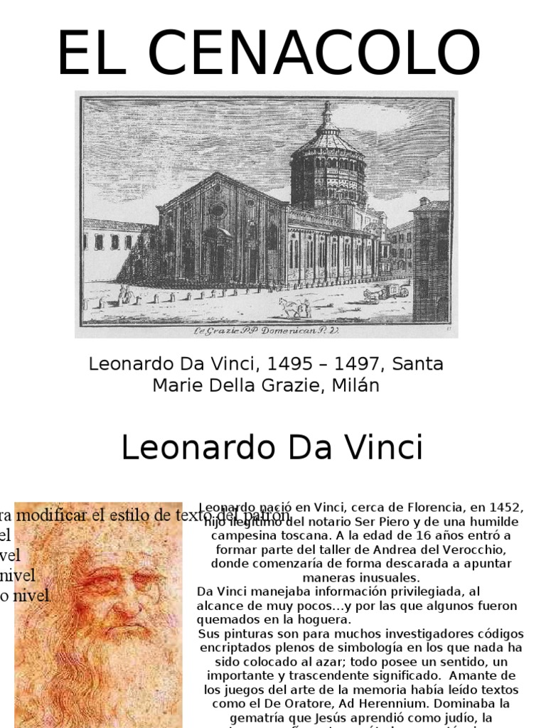El Cenacolo | PDF | Leonardo Da Vinci | Última cena