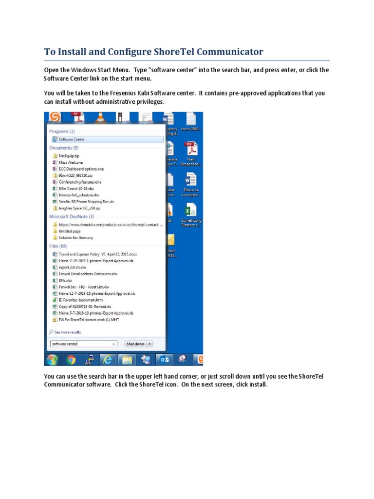 Install and Configure ShoreTel Communicator | PDF | Icon (Computing ...