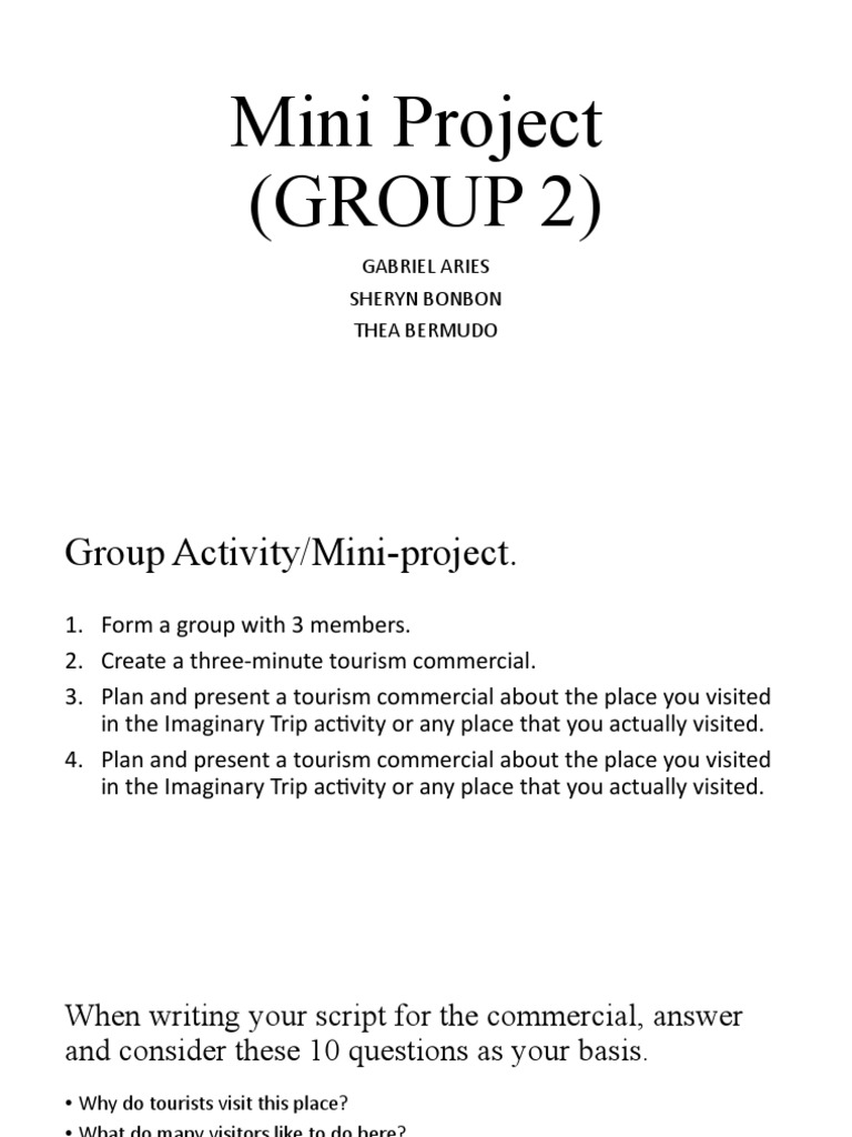 Mini Project (GROUP 2) | PDF