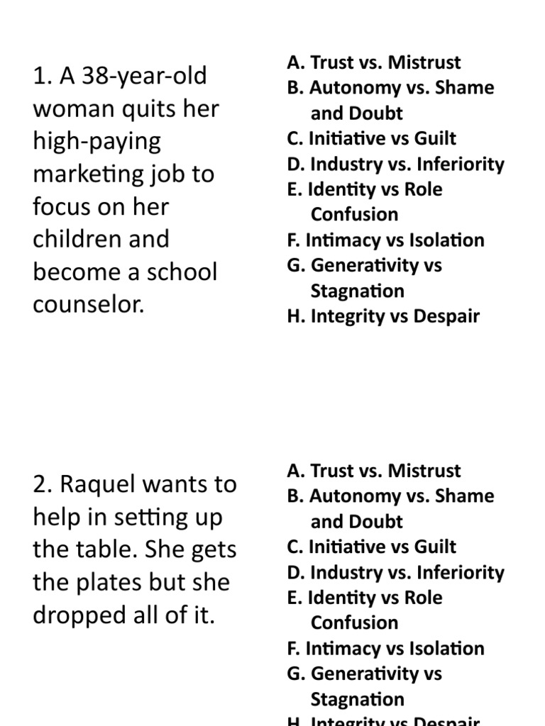 Quiz PD | PDF | Developmental Psychology | Family