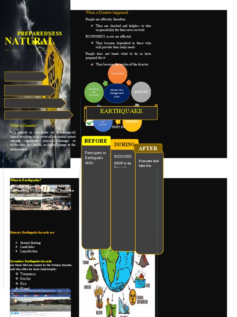 Natural Disaster: Preparedness Plan | PDF | Earthquakes | Hazards