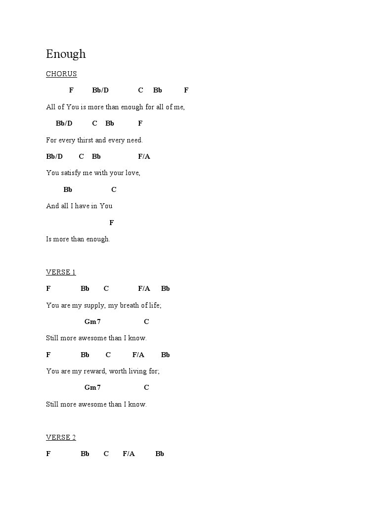 Enough | PDF