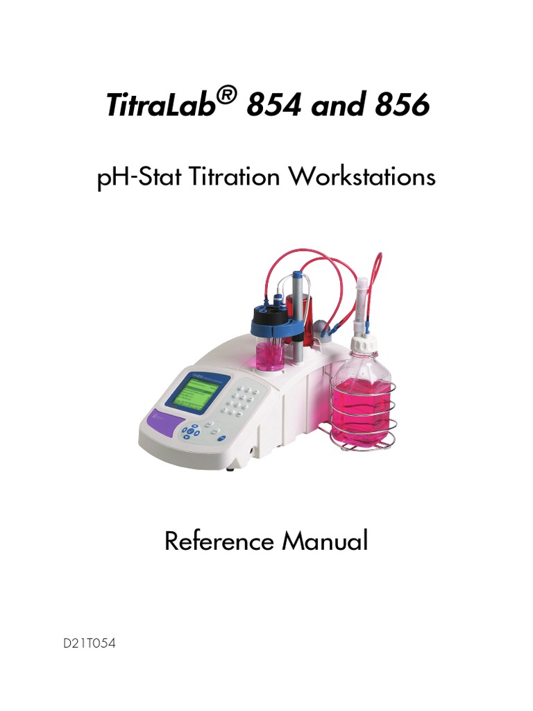 PH Stat Titration Workstations Reference Manual PDF | PDF | Titration ...
