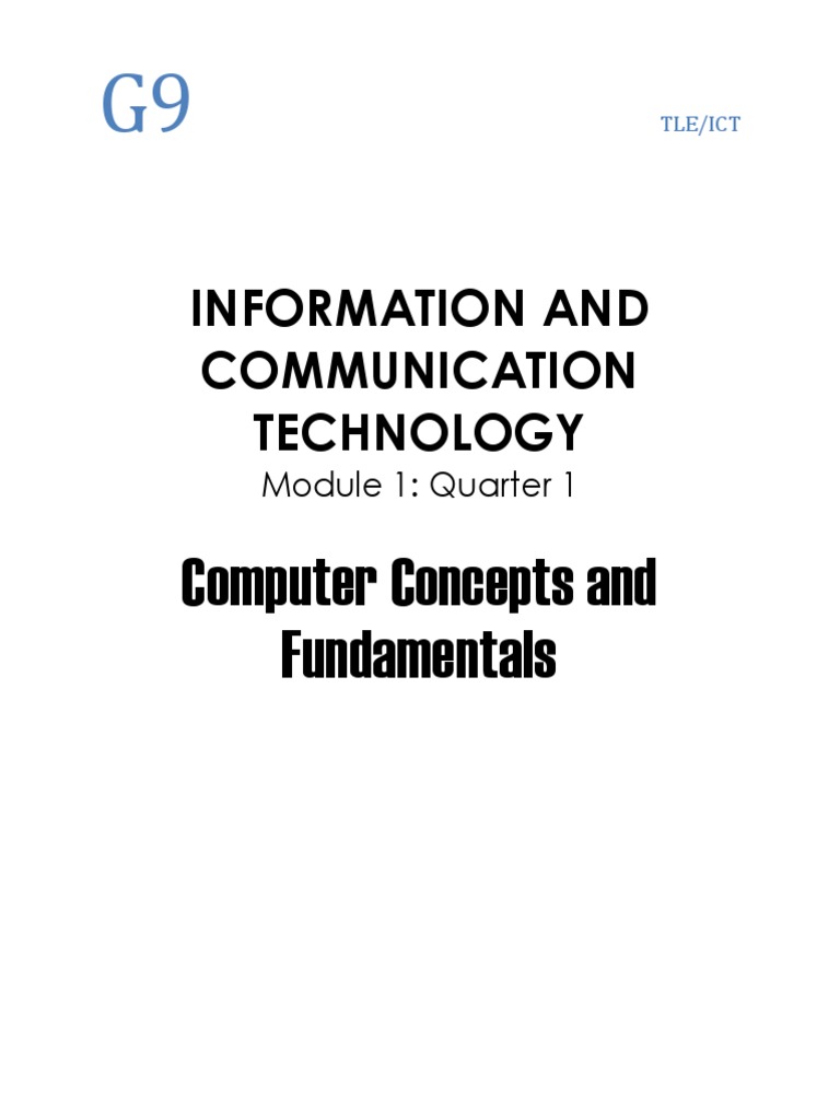 TLEICT9 Module (Week 1) PDF | PDF | Information Technology | Computer Program