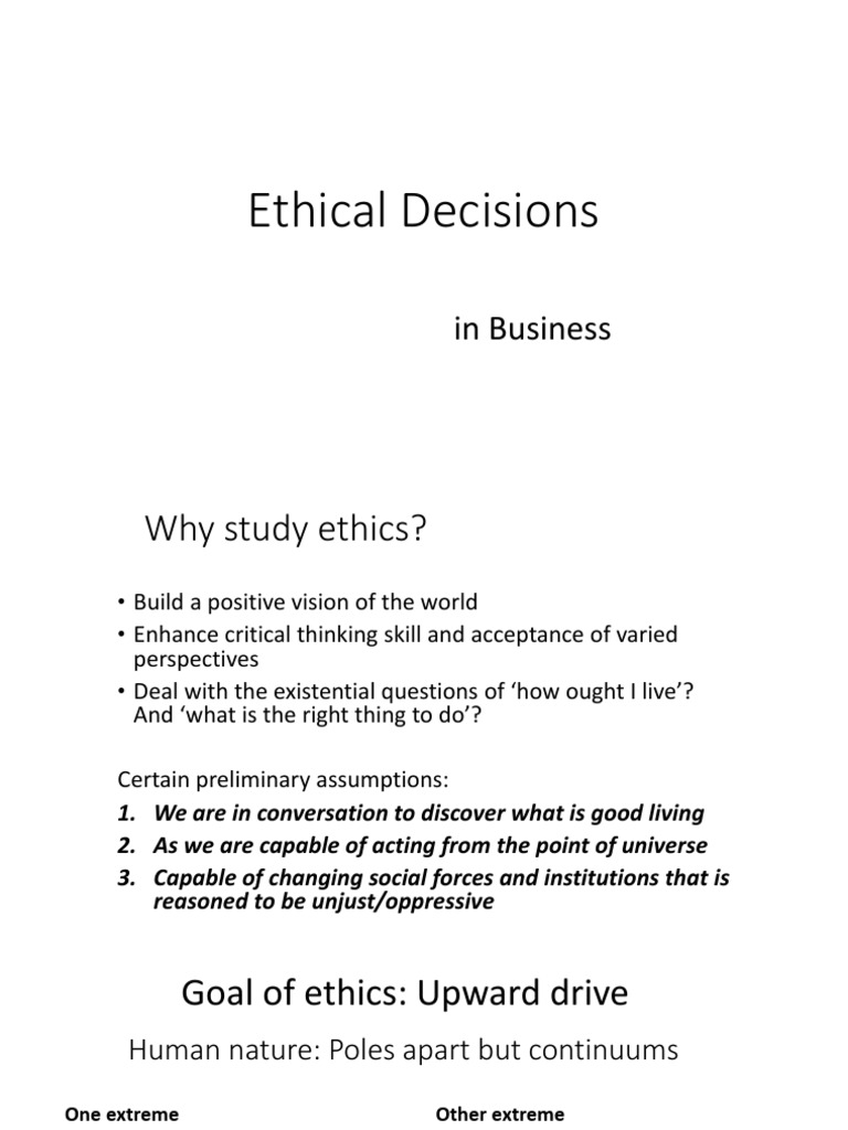 Conceptual Framework For Ethical Decision Making in Business PDF | PDF ...