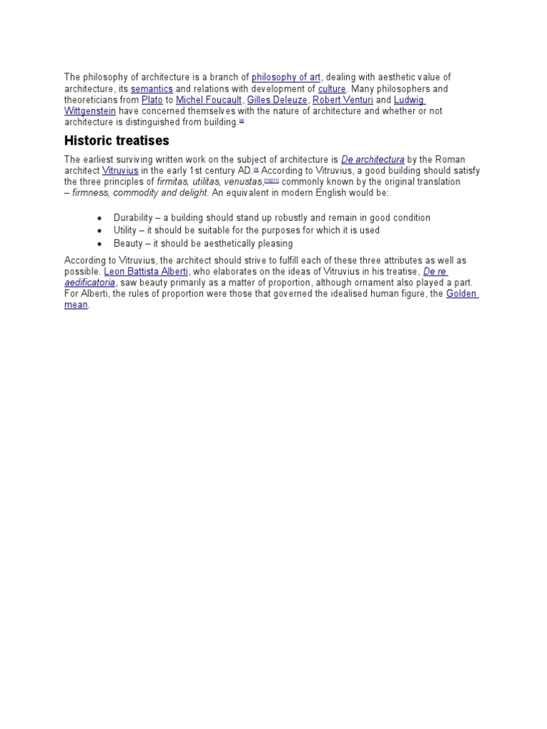 Historic Treatises | PDF