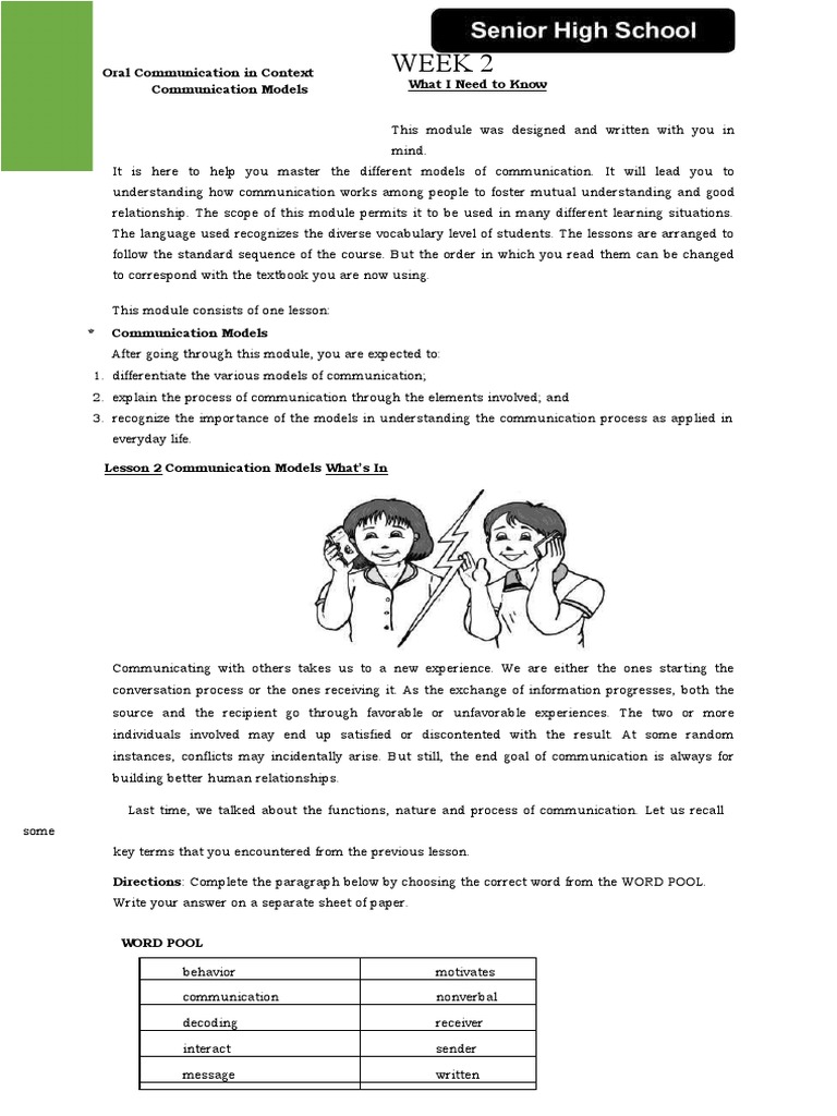 Communication Models in "The Glitch" | PDF | Communication | Information