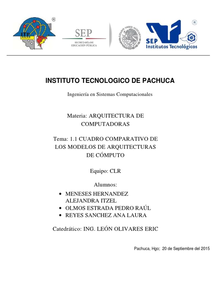ARQUI Cuadro Comparativo PDF | PDF | Unidad Central de procesamiento | Almacenamiento de datos ...