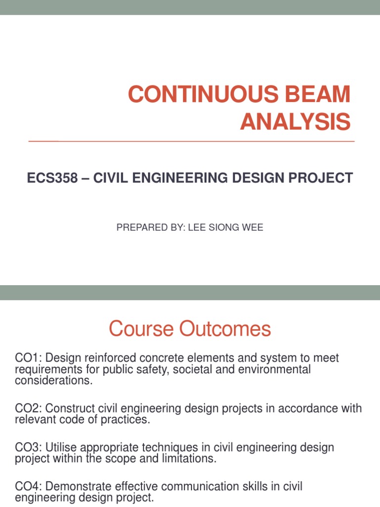 Continuous Beam Analysis | PDF | Structural Analysis | Structural ...