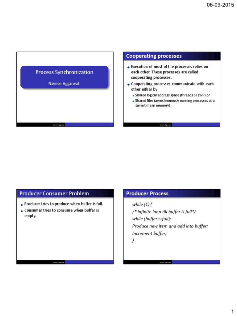 Process Synchronization Techniques | PDF | Synchronization | Computer Data