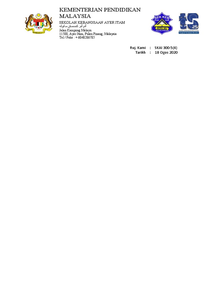 Surat Letterhead - Kosong | PDF