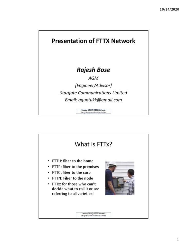 FTTH Training PDF | PDF | Fiber To The X | Internet