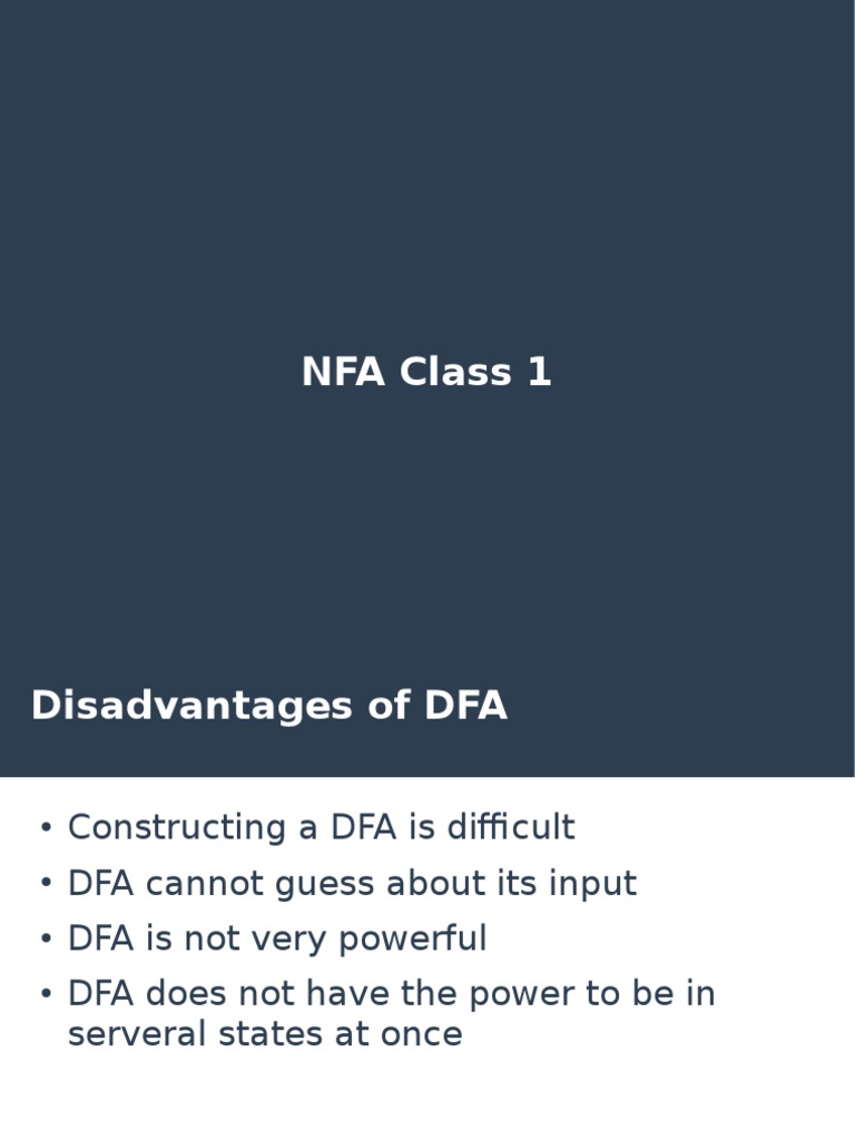 NFA Class 1 PDF | PDF