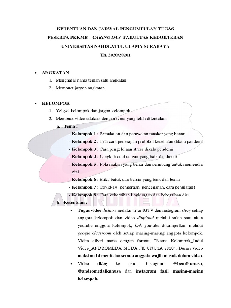 Penugasan PKKMB Day 1 | PDF