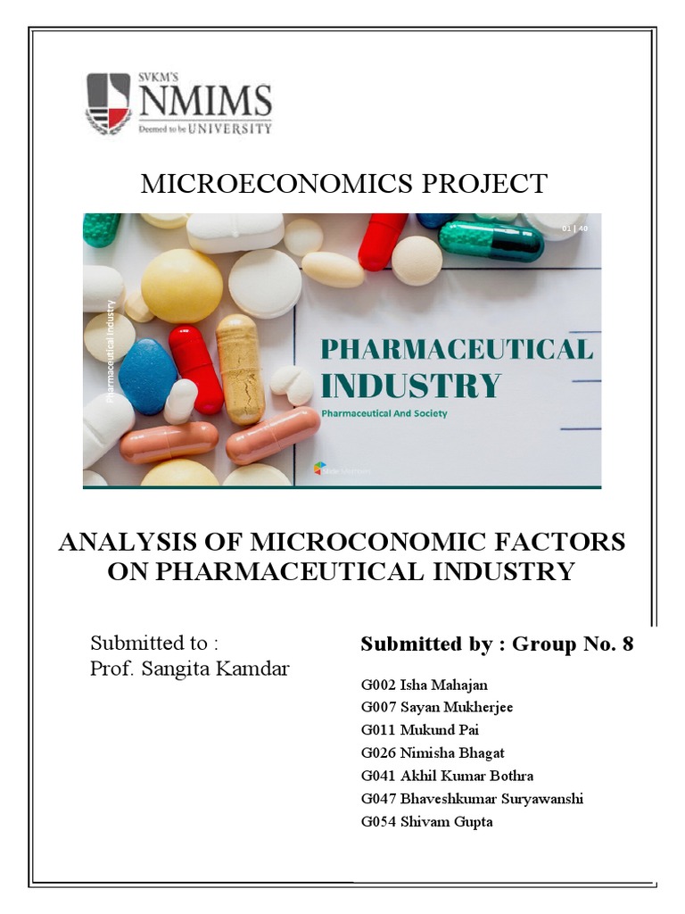 Microeconomic Analysis of Pharmaceutical Industry | PDF ...
