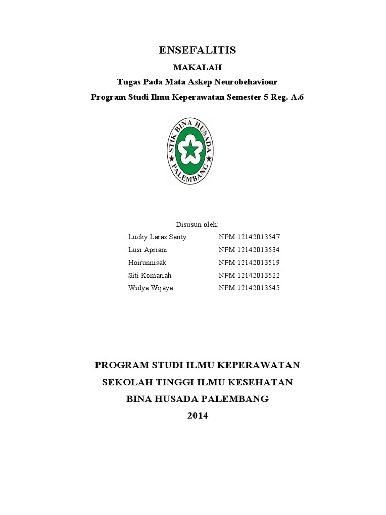 Asuhan Keperawatan Ensefalitis | PDF