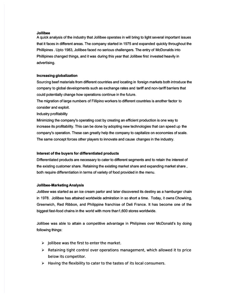 Pdf-Jollibee Compress | PDF | Fast Food Restaurants | Business