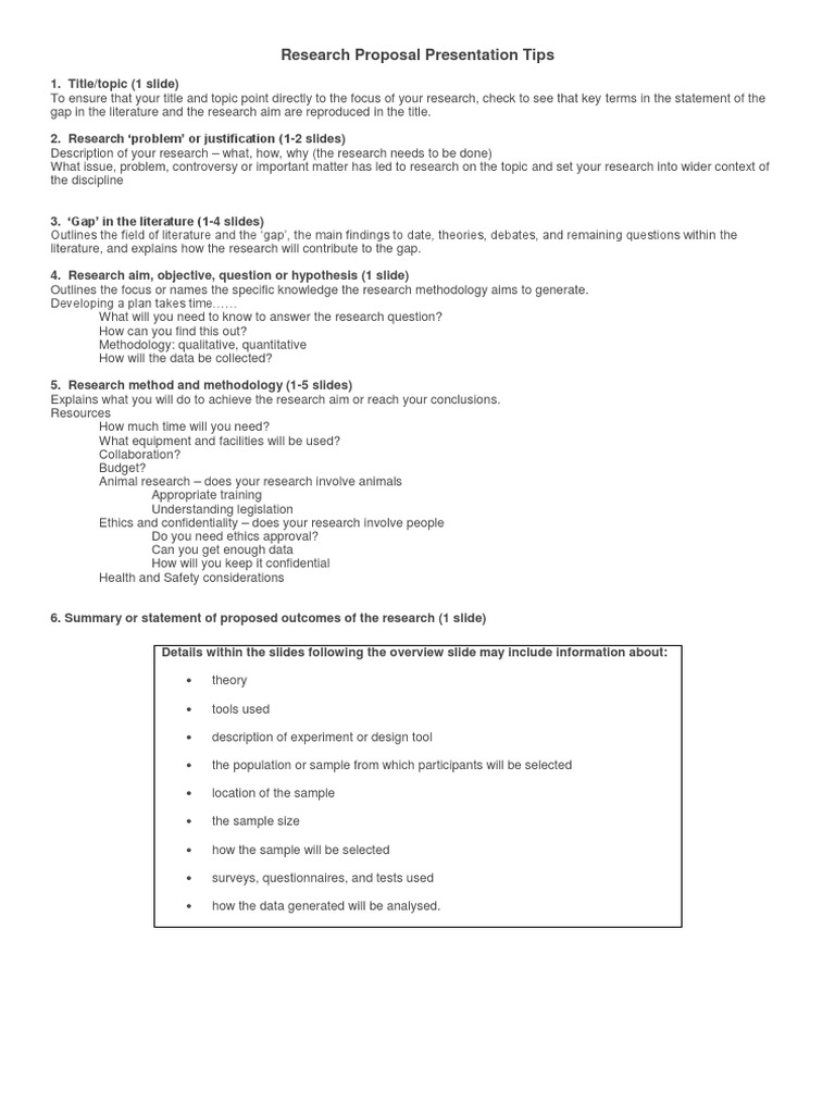 Developing an Effective Research Proposal: Key Elements and ...