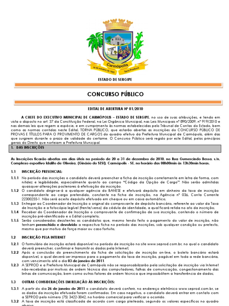 Carmópolis | PDF | Epidemiologia | Enfermagem