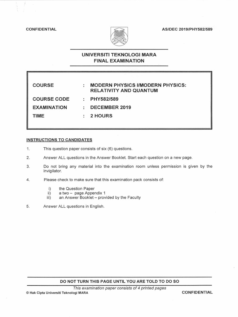 Dec19 (Assignment 1) | Download Free PDF | Electronvolt | Electron