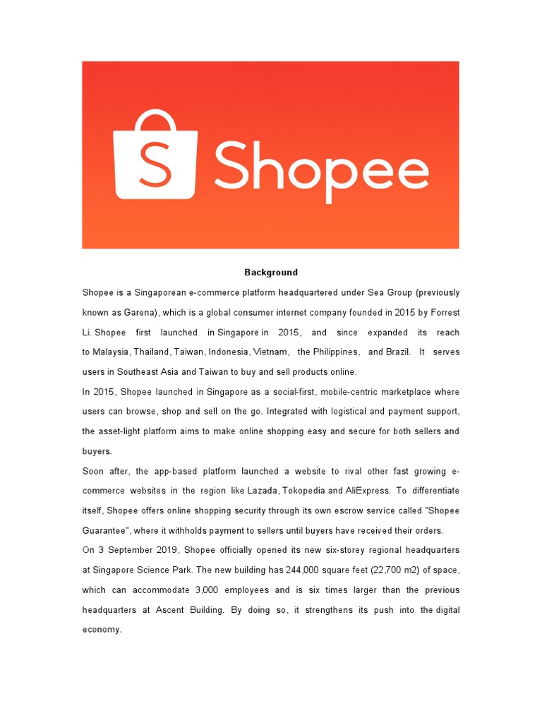 Shopee Phil | PDF | Marketing | Market (Economics)