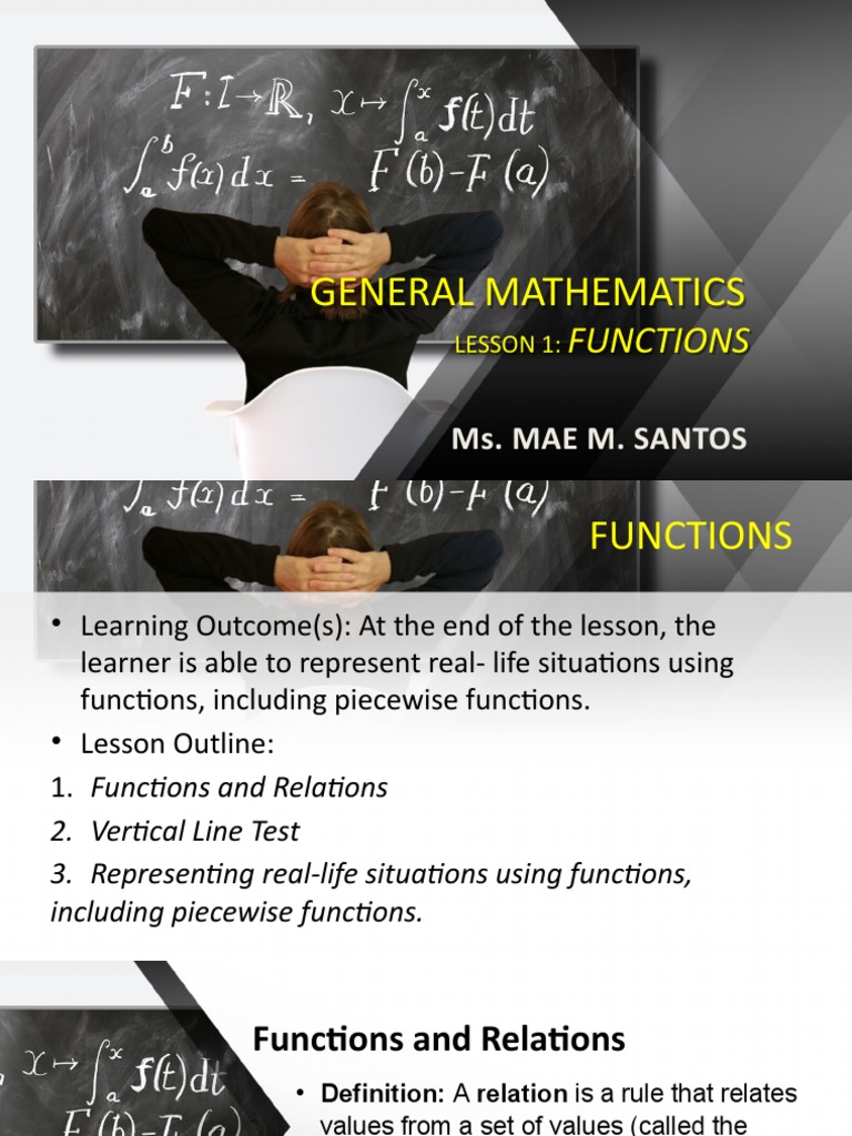 Grade 11 Gen Math - Functions | PDF | Function (Mathematics) | Evaporation