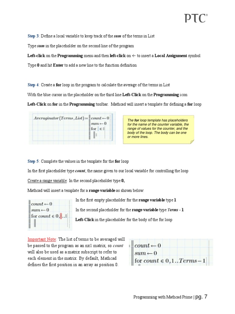 Programming With Mathcad Prime 9 | PDF