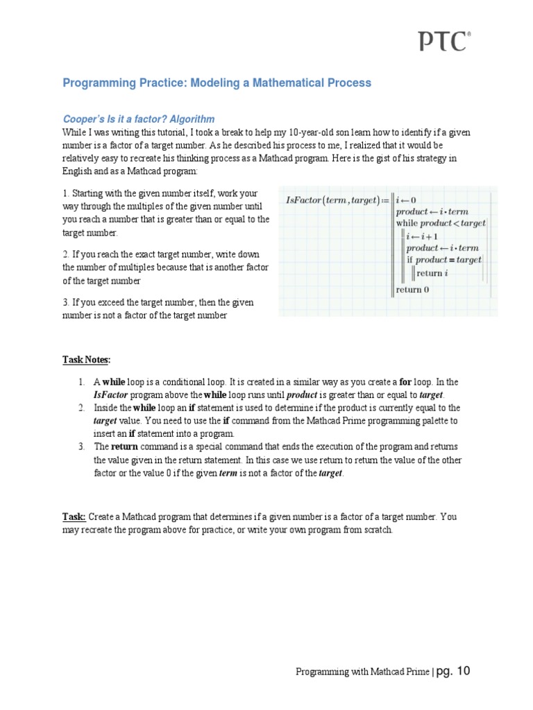 Programming With Mathcad Prime 12 | PDF