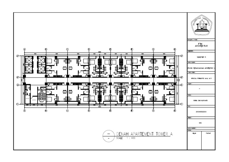 Denah Apartemen Tower A PDF | PDF