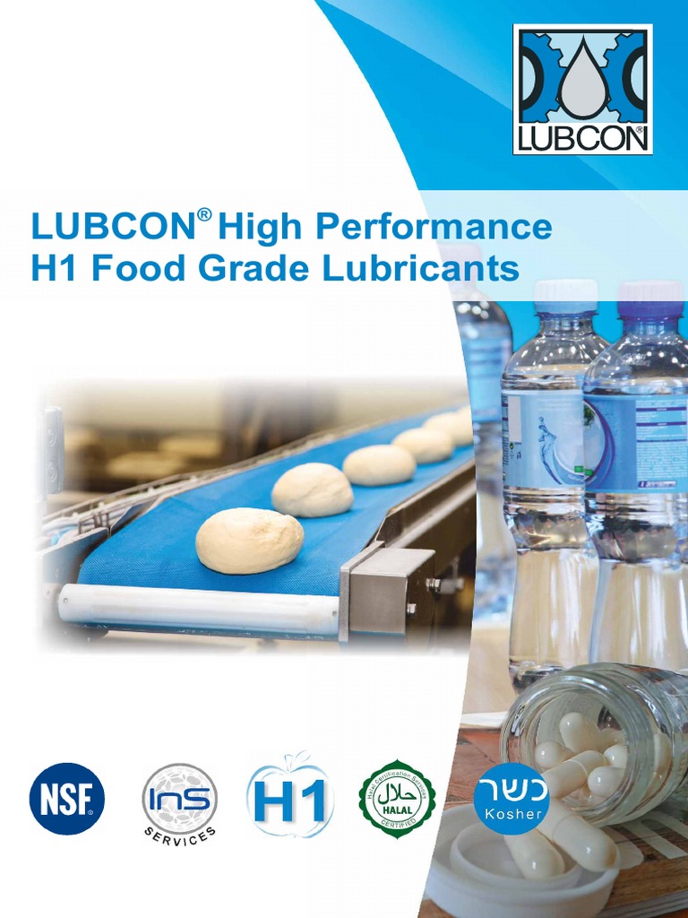 LUBCON H1 FoodGrade Lubricants 3 | PDF | Lubricant | Bearing (Mechanical)