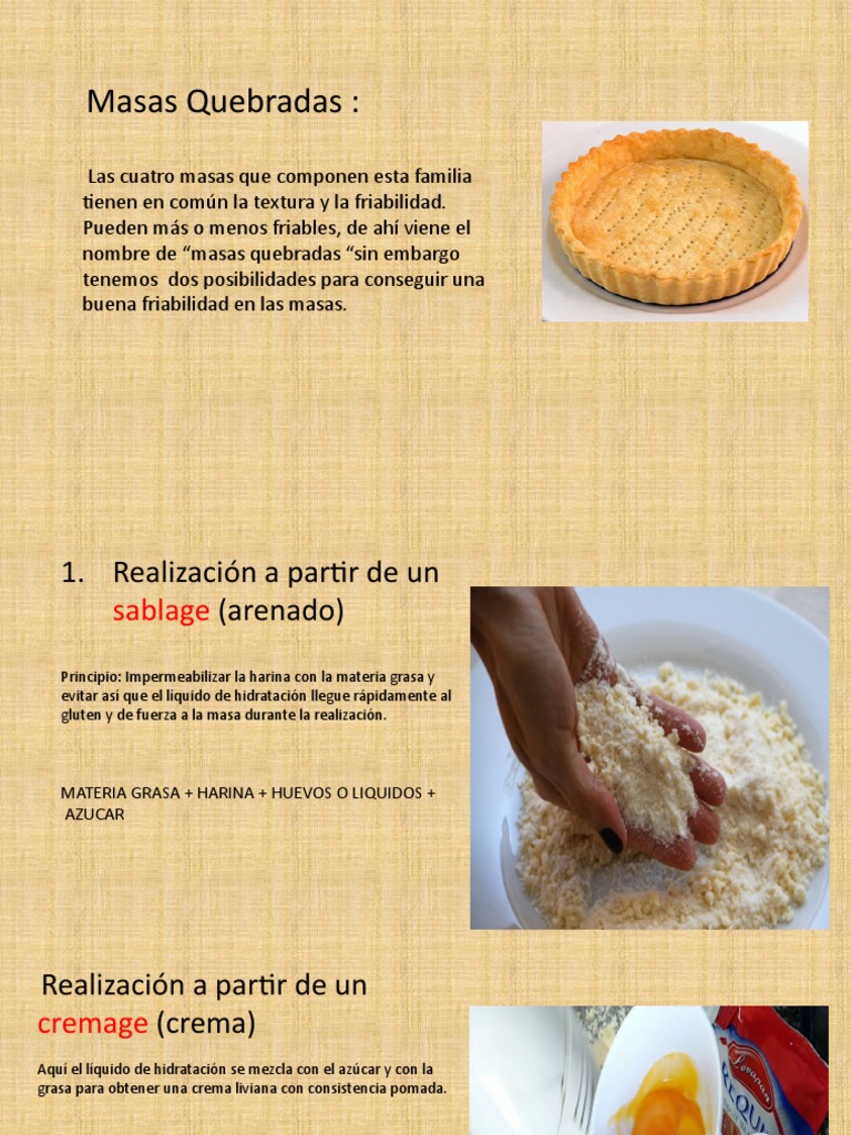 Power Pasteleria Masas Quebradas | PDF | Huevo como alimento | Masa