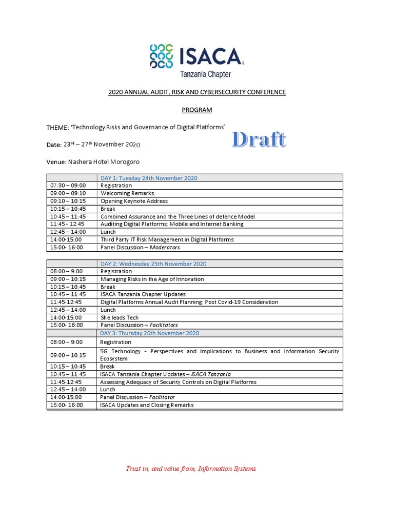 2020 Conference Draft Program | PDF | Computing | Theft
