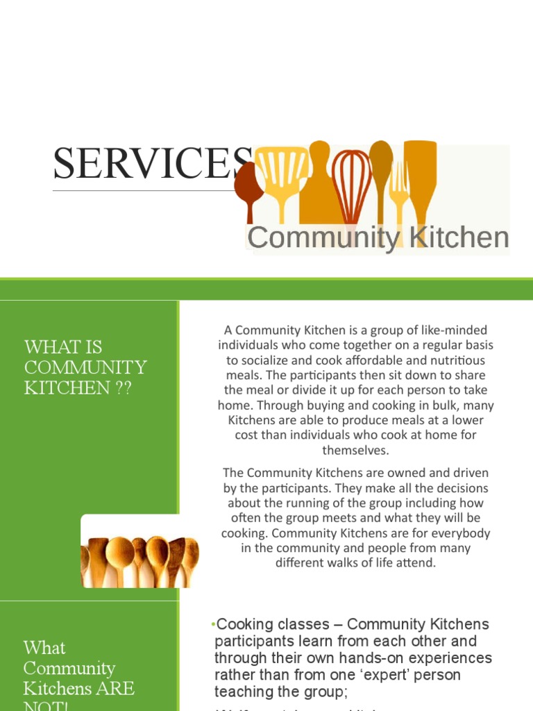 Community Kitchen | PDF | Food And Drink | Foods