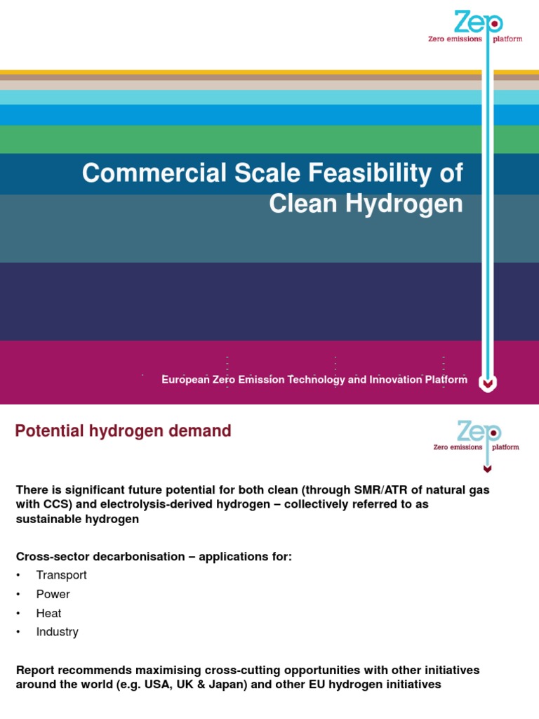 ZEP Clean Hydrogen Slides | PDF | Carbon Capture And Storage ...