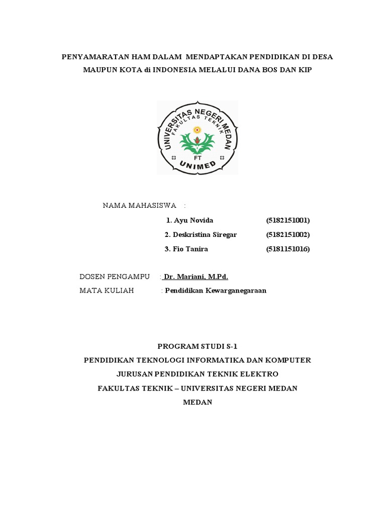 PROJECT PKN Kel 1 | PDF