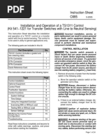 PS0601 Commissioning Guidelines | PDF | Electric Generator | Switch