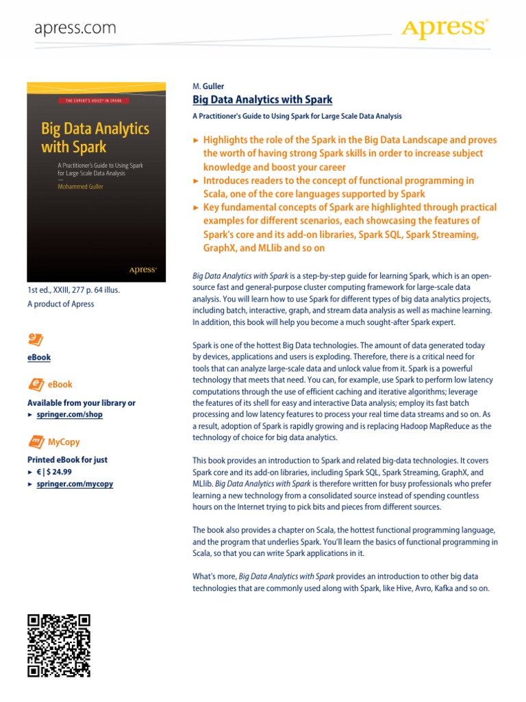 Big Data Analytics With Spark: A Practitioner's Guide To Using Spark ...