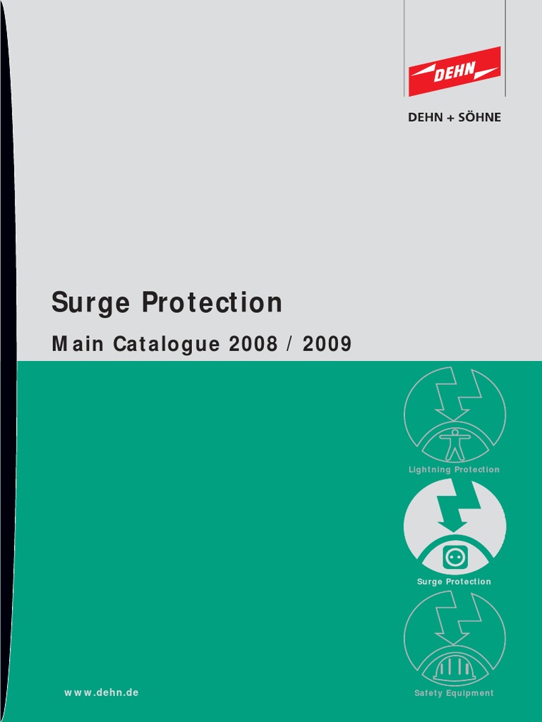1.1. DEHN Surge Protector Catalogs PDF | PDF | Lightning | Coaxial Cable